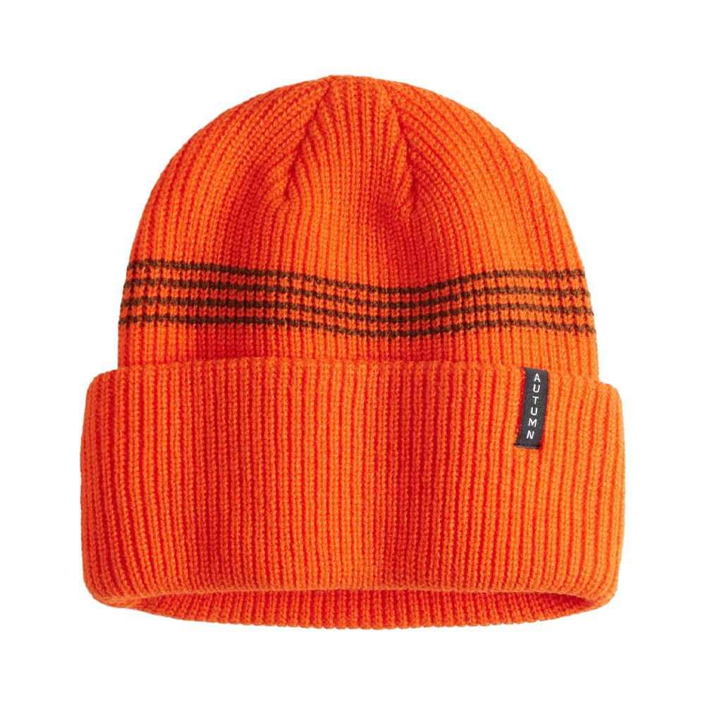 SAFETY ORANGE MINI STRIPE BEANIE – Blacklist